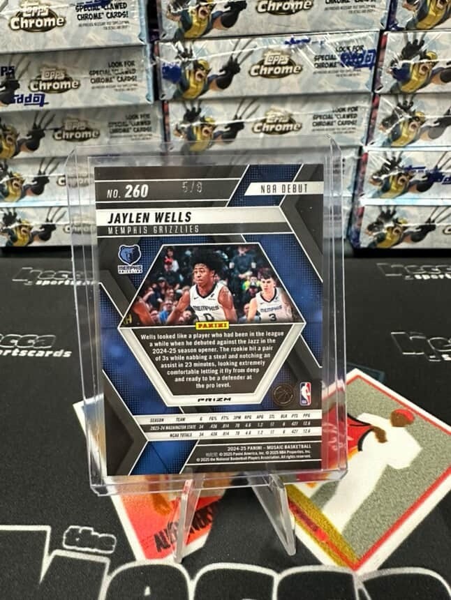 2024-25 Mosaic Jaylen Wells Gold Snakeskin Rookie /8 SSP Grizzlies | eBay