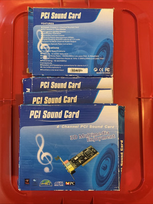 PCI SOUND CARD 4-Channel PCI Sound Card 3D Multimedia Enjoyment CL-S801 ...