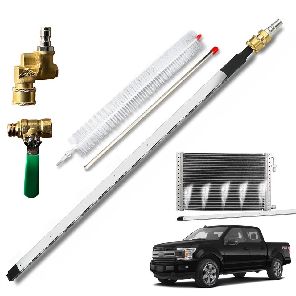 24/39" Pro Radiator Cleaning Wand Kit Radiator Cleaner Tool with 5 ...