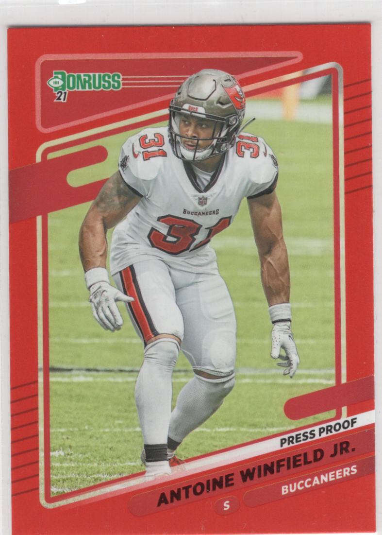 2021 Panini Donruss Antoine Winfield Jr Red Press Proof | eBay