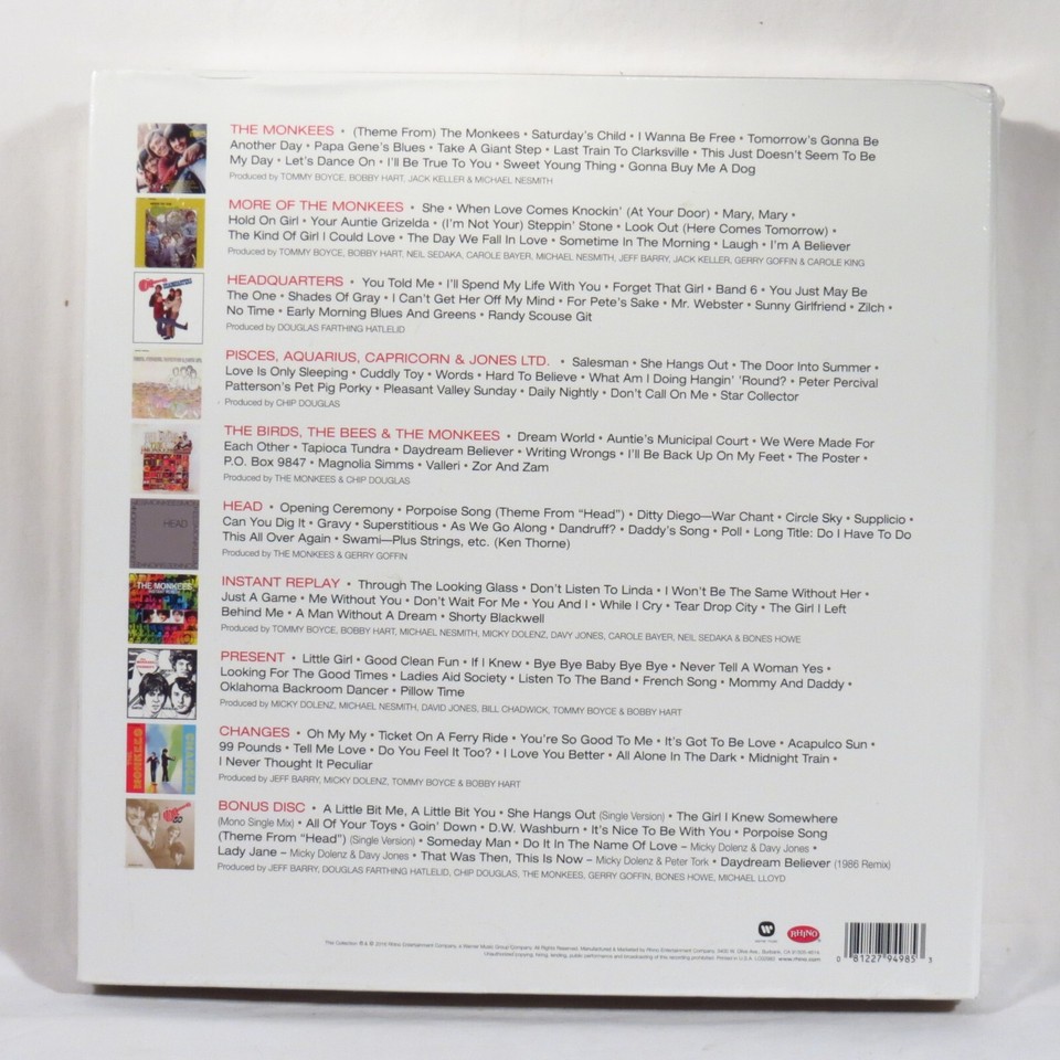 THE MONKEES ‎ Classic Album Collection 2016 RSD Colored 10LP Ltd ...