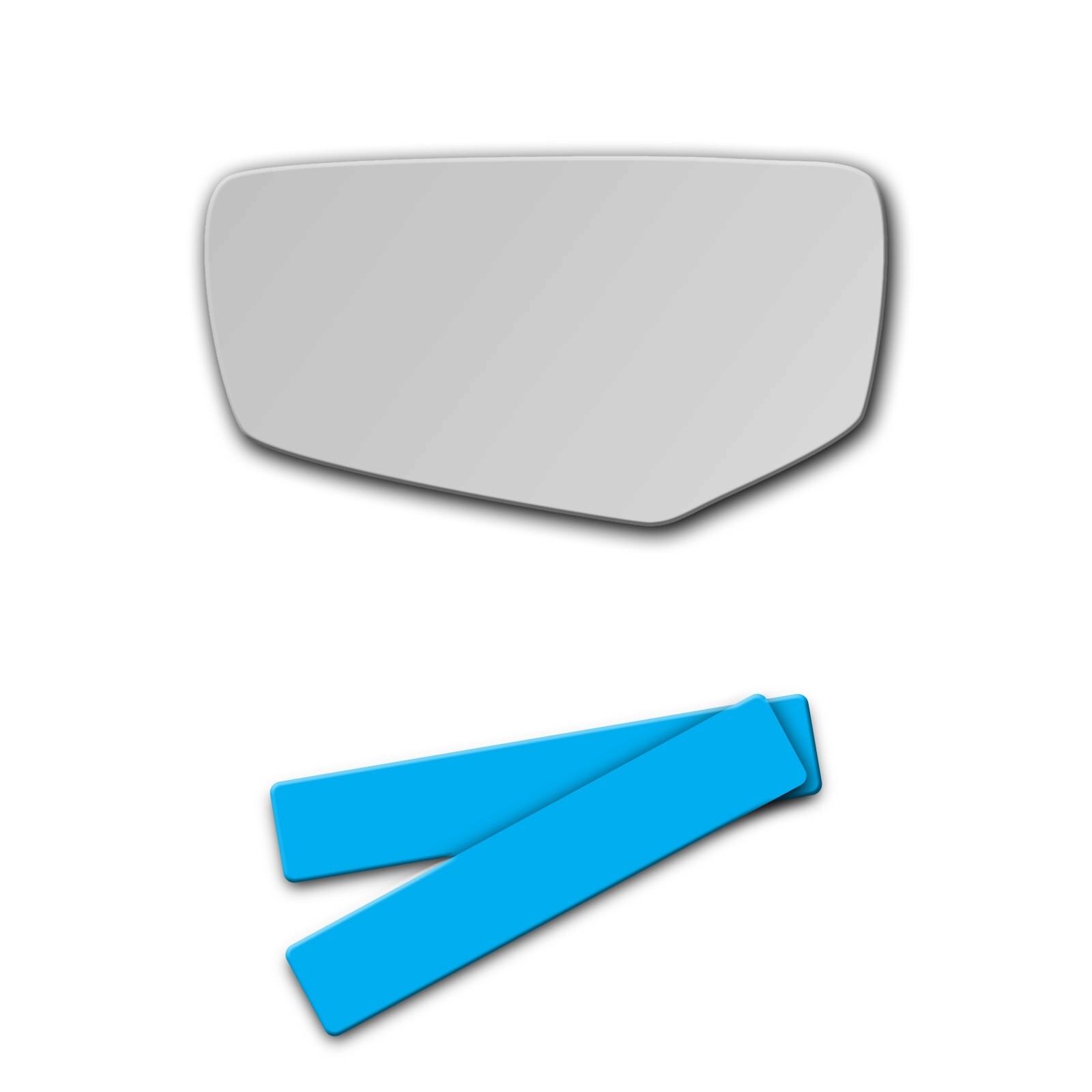 S-D554L Mirror Glass Lens for 14-22 CADILLAC CTS ATS COUPE CT5 Driver ...