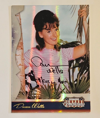 2007 Donruss Americana Dawn Wells Hand-Signed "Mary Ann" Card Autograph ...