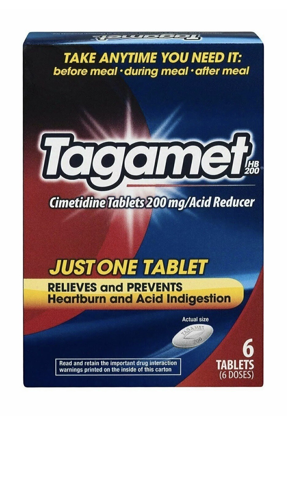 Tagamet Acid Reducer 200 MG Tablets 6 Count for sale online | eBay