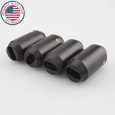 4pcs 16mm HiFi Audio Cable Aluminium Pants Boot 1 to 2 Speaker Cable Y ...