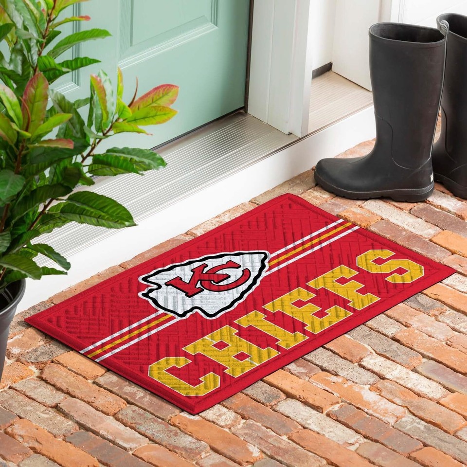 Kansas City Chiefs Entrance Doormat Team Sport America NFL Embossed ...