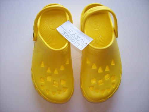 Leisure Ways Clogs Eva Molded Girls Shoes Sandals LG 1-2 Yellow New | eBay