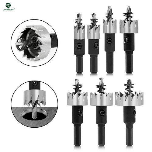 12-100mm HSS Hole Metal Saw Cutter Drill Bits Set Stainless Steel w ...
