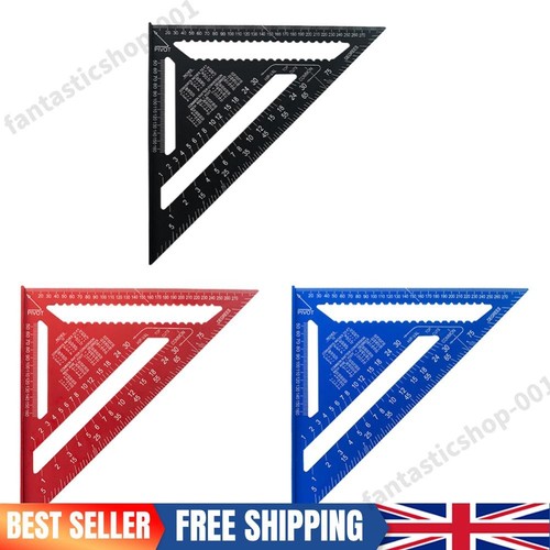 12 Inch Triangle Ruler Aluminum Alloy for Woodworking Carpentry | eBay UK