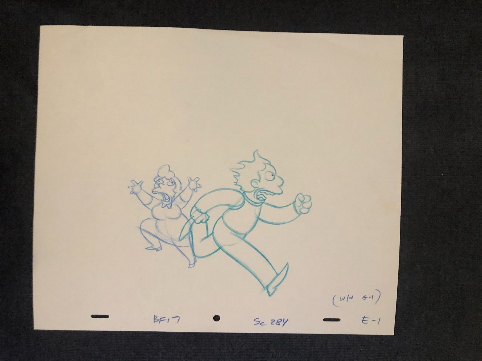 The Simpsons Production Cel Pencil Drawing | eBay