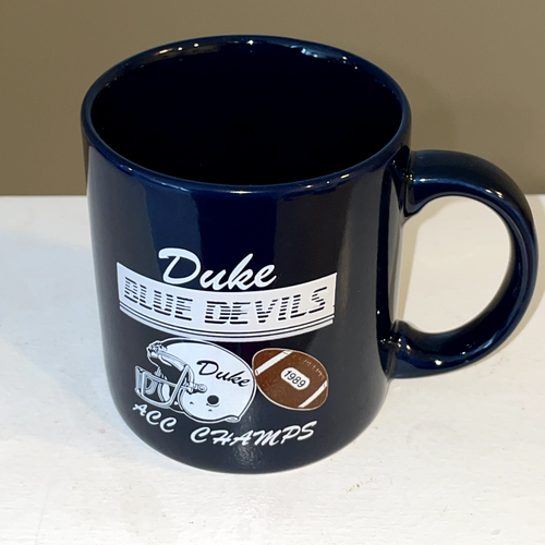 EUC Vintage 1989 Duke University Blue Devils Football ACC Champs Coffee ...
