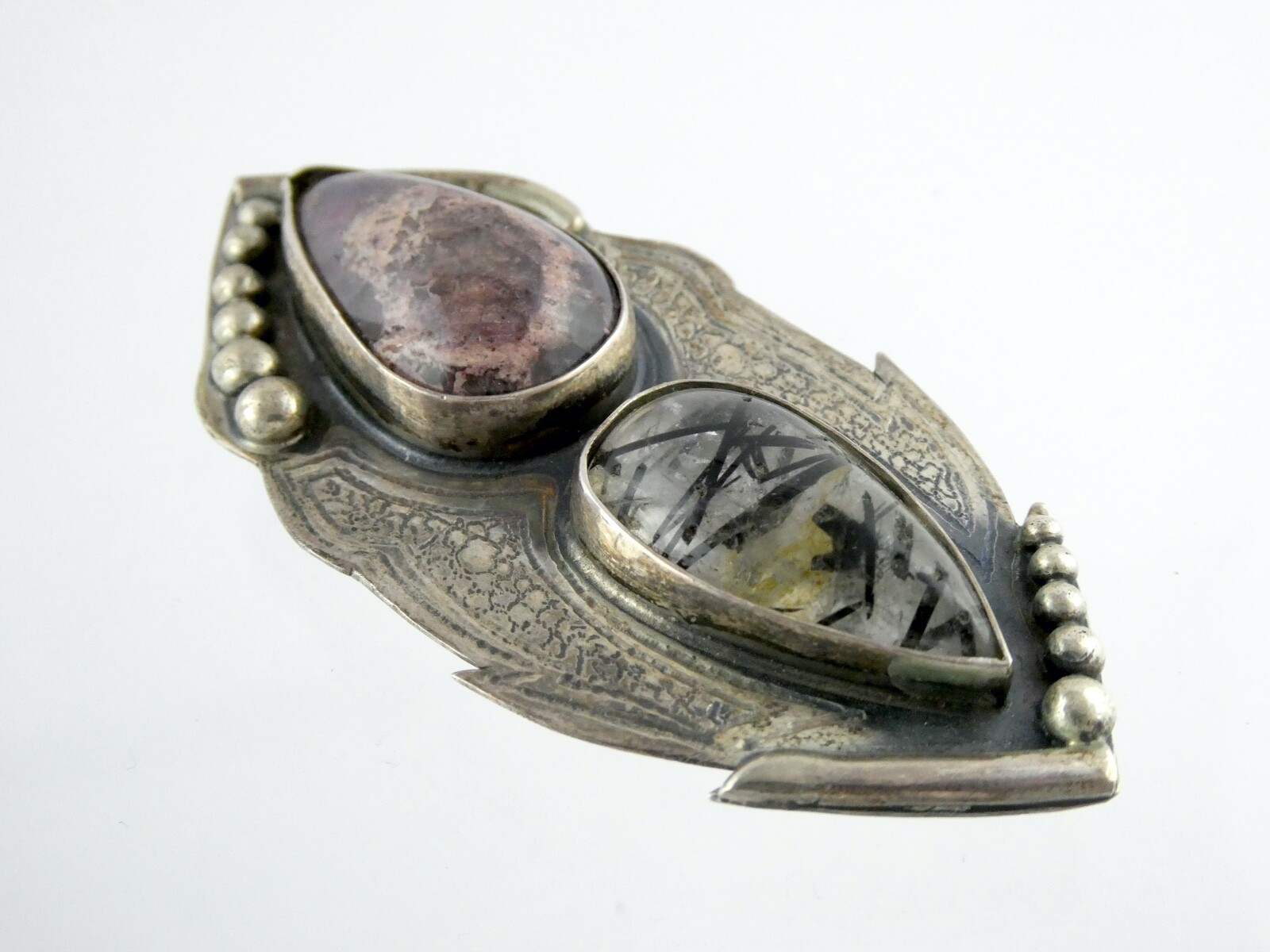 Artisan Sterling Silver Om Symbol Quote Opal Tourmali… - Gem