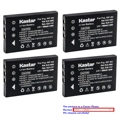 Kastar Replacement Battery for HP R07 & Photosmart R707 Photosmart R717 ...