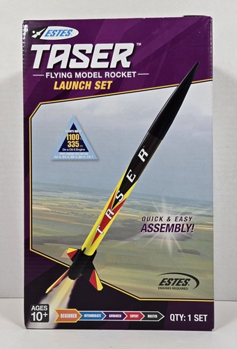 Estes Complete Taser Model Rocket Launch Set Model #1491 NIB | eBay
