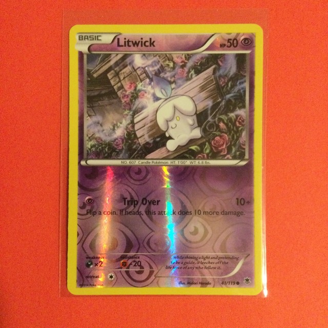 Pokémon TCG Litwick Phantom Forces 41/119 Reverse Holo Common for sale ...