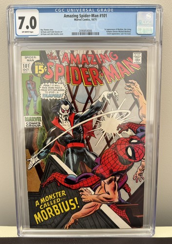 Amazing Spider-Man #101 CGC 7.0 Off-White Pages Marvel 1st Appearance ...