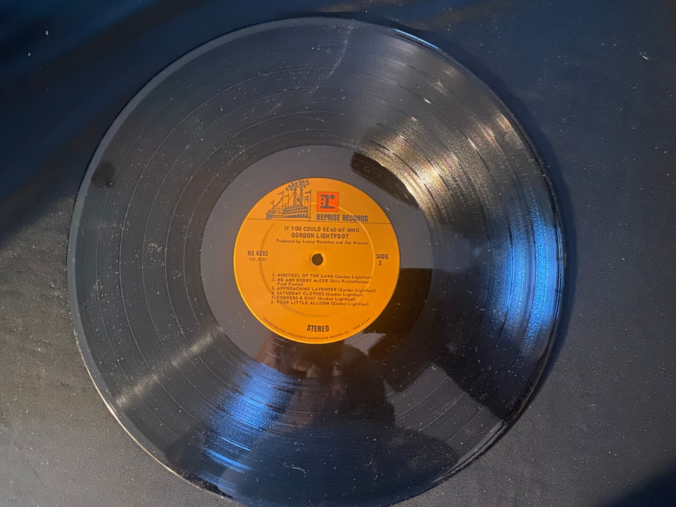GORDON LIGHTFOOT - IF YOU COULD READ MY MIND - LP - R6392 - EXC+ ...