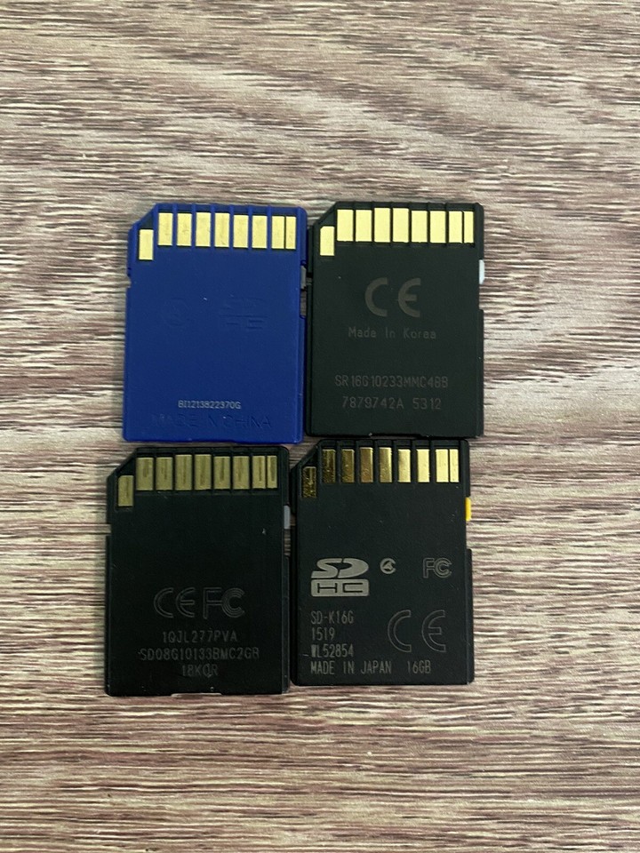 Lot Of 4x PNY 8GB 16GB SDHC Camera Memory Cards | eBay