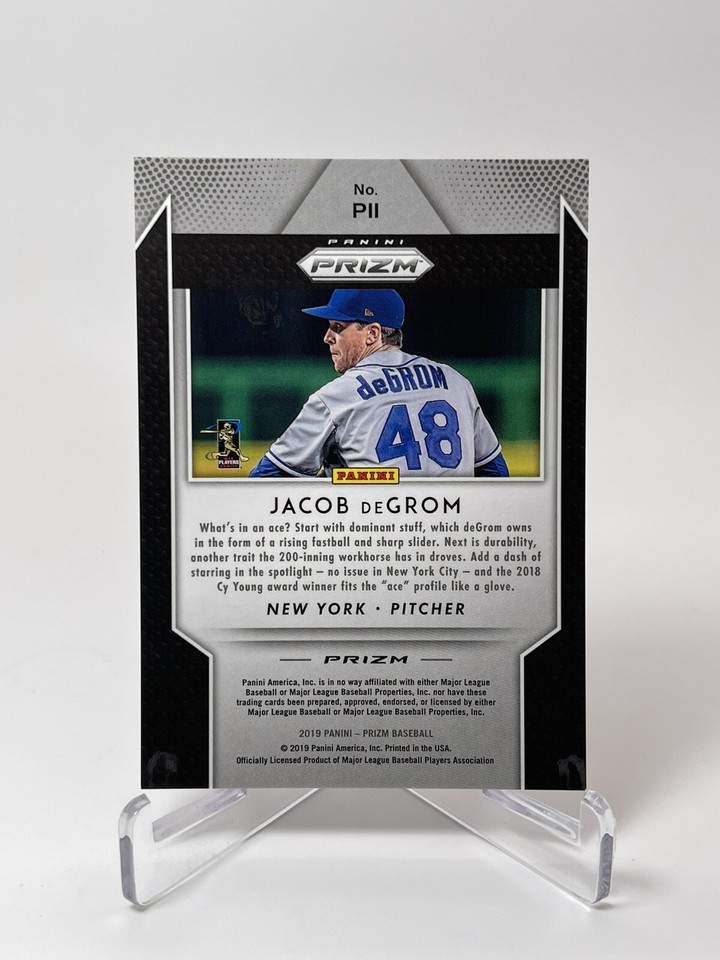Jacob Degrom New York Mets 2019 Panini Prizm Baseball Profiles Prizm ...