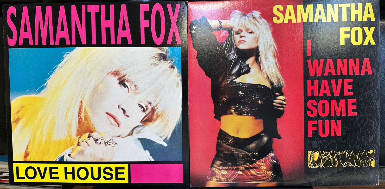 Samantha Fox Love House & I Wanna Have Some Fun 12" Vinyl Record ...