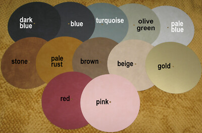 Leather turntable platter mats, 295mm dia, 1.6mm thick, flat & smooth ...
