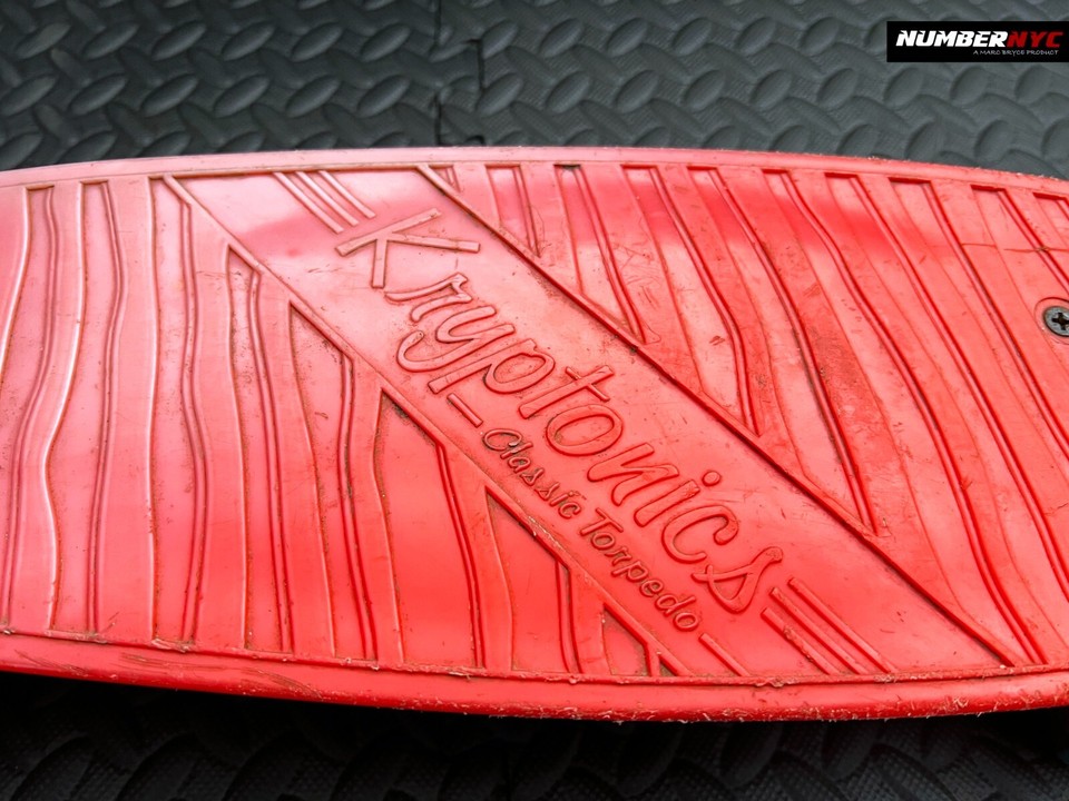 Kryptonics Skateboard Classic Torpedo Red Mini Small Kids Skate Board ...