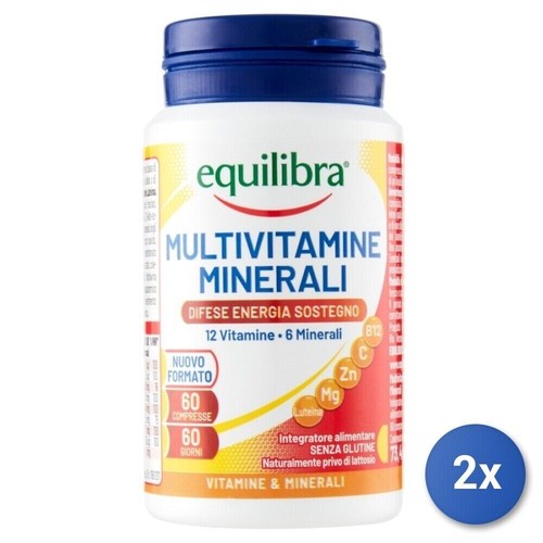 2x Complément Alimentaire Equilibra Multivitamines & Minéraux 60 Caps ...