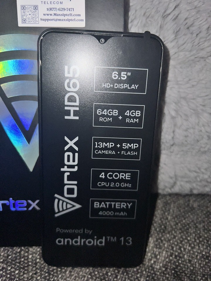 Vortex HD65 - Black (Unlocked) Smartphone | eBay