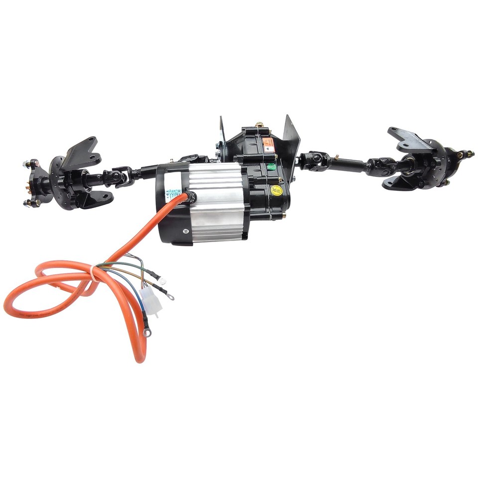 Front + Rear Axle Kits 1000W 1500W Differential Motor Wheel Tracks for ...
