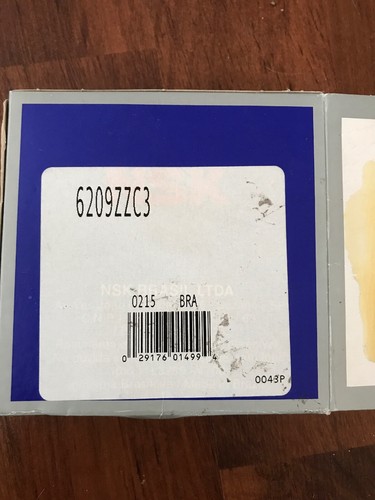 NSK 6209 ZZ C3 Radial Ball Bearing. NIB | eBay