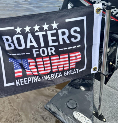Double Sided Boaters for Trump Boat Flag 12X18Inch,220D Durable Nylon ...