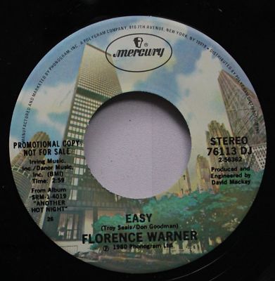 Country Promo 45 Florence Warner - Easy / Easy On Mercury | eBay