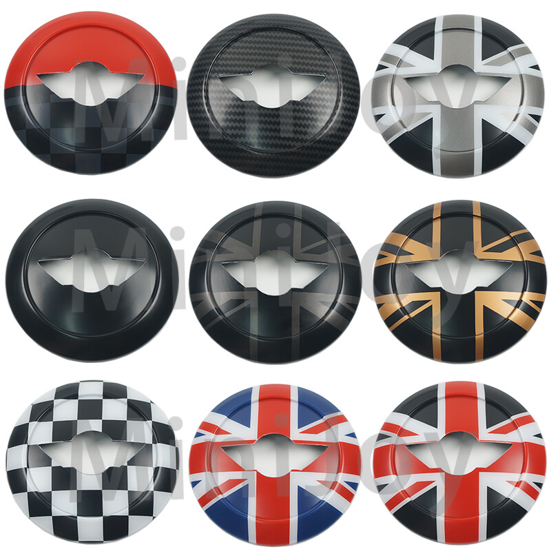 Black Steering Wheel Center Panel Car Cover For MINI Cooper R50-R53 ...