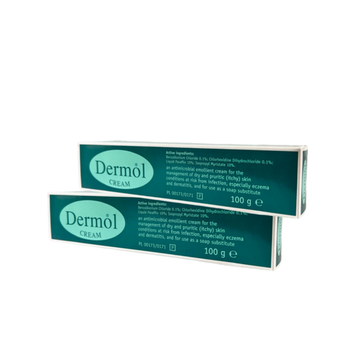2 X 100g - Dermol Emollient Cream - Dry Itchy Skin Eczema and ...