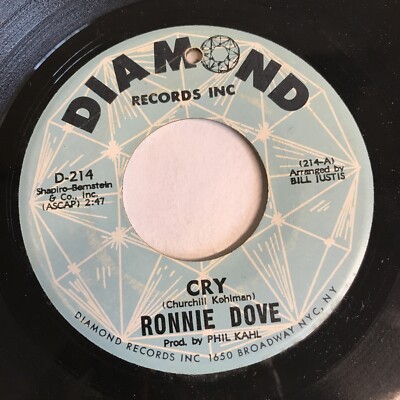 RONNIE DOVE 45RPM 7” Single Diamond Records ”Cry” (J103) EXC AA | eBay