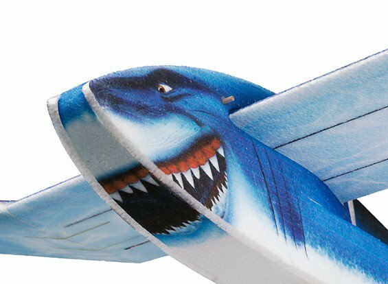 Shark Remote Control Glider Plane EPP 56" Wingspan RC Brand New in the ...