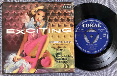 GEORGE CATES - EXCITING VOLUME 1 E.P. rare UK 1959 EP / JAZZ / LOUNGE ...