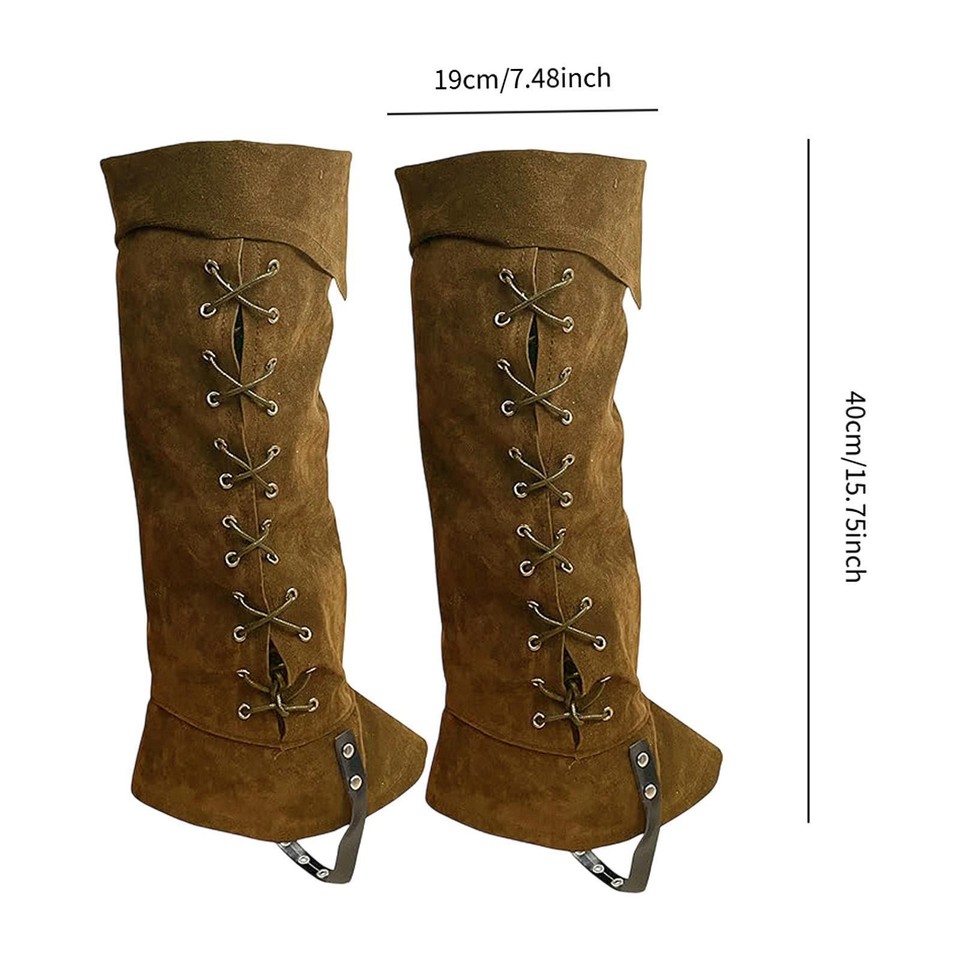 Pirate Boot Tops Shoes Cover Steampunk Medieval Gaiters Cosplay Trendy ...