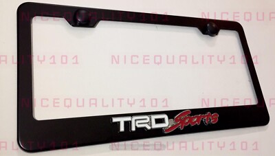3D TRD Sports Pro Stainless Steel Finished License Plate Frame Rust ...