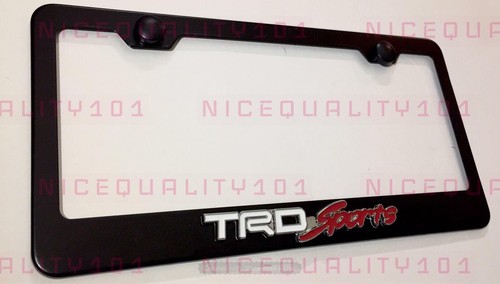 3D TRD Sports Pro Stainless Steel Finished License Plate Frame Rust ...