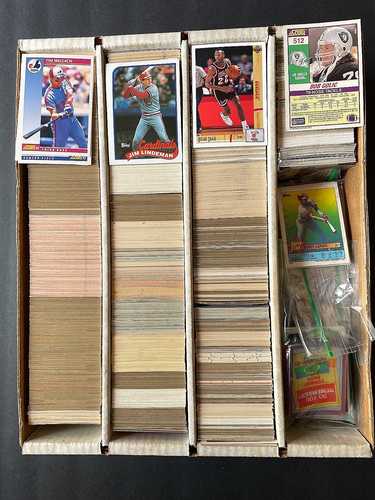 Large Mixed Sports Card Collection Cards LOT Baseball Football ...