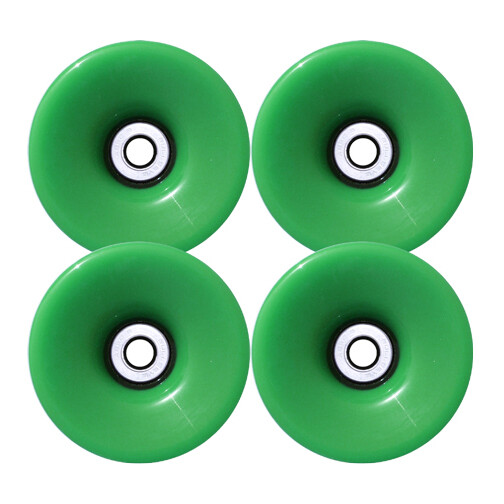 76mm GREEN Longboard Skateboard Wheels Abec 9 Bearings | eBay