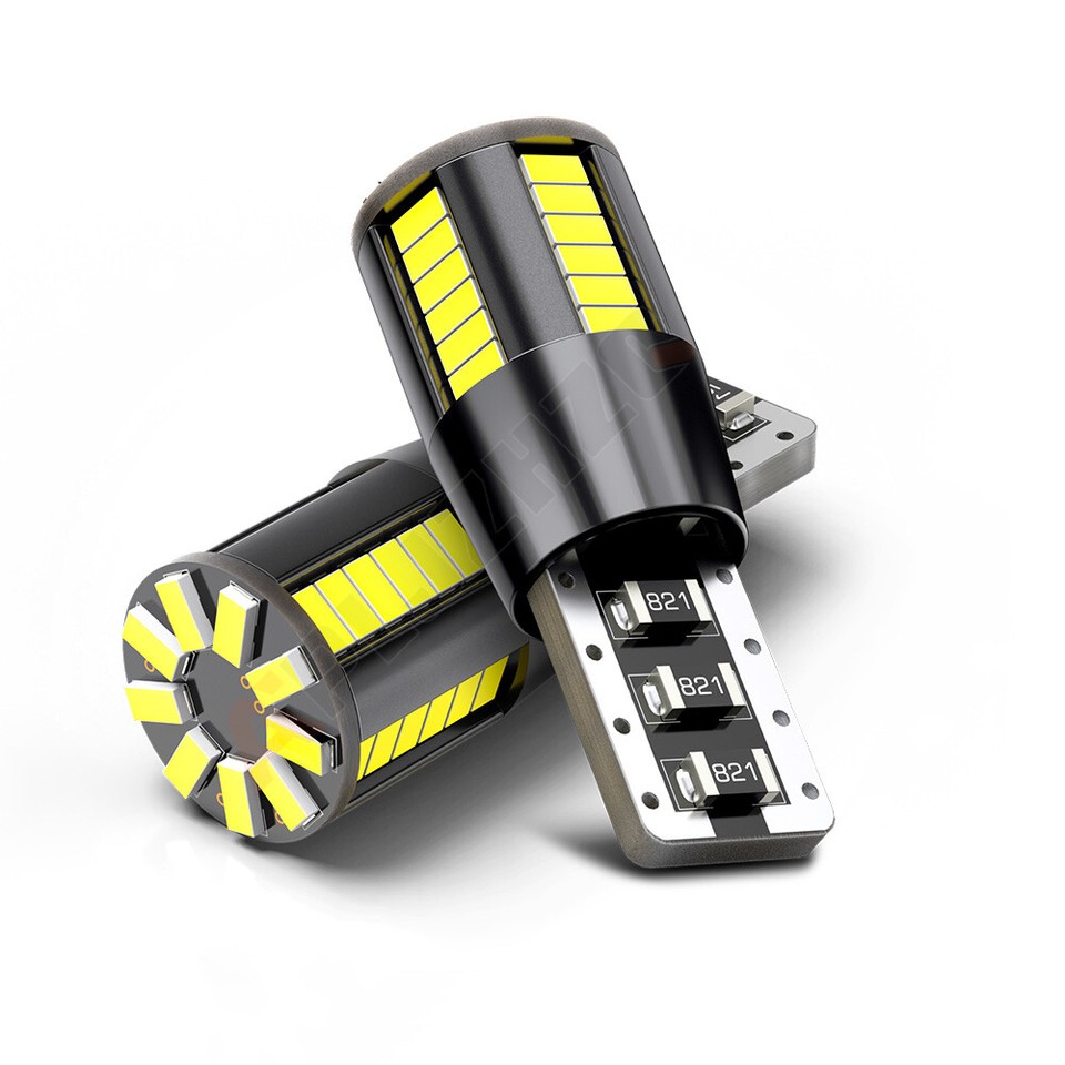 LED License Plate Tag Light Bulb Bright W5W 168 194 2825 T10 White ...