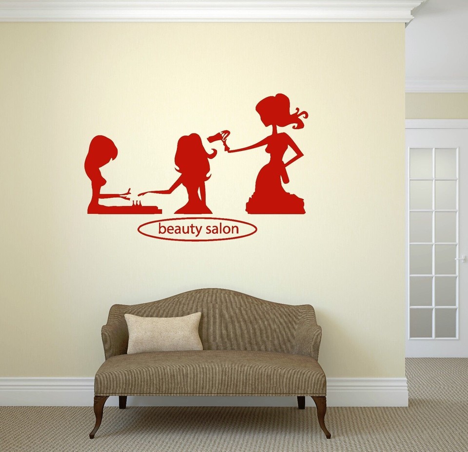 Wall Sticker Vinyl Decal Beauty Salon Hair Salon Spa Hairdresser ...