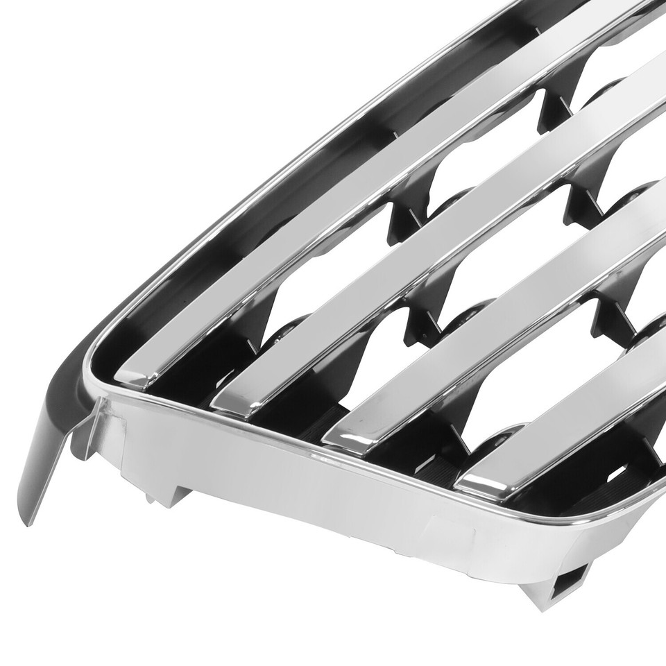 Fit 03-05 Infiniti FX35 Front Bumper Grill Chrome Horizontal Slats w ...
