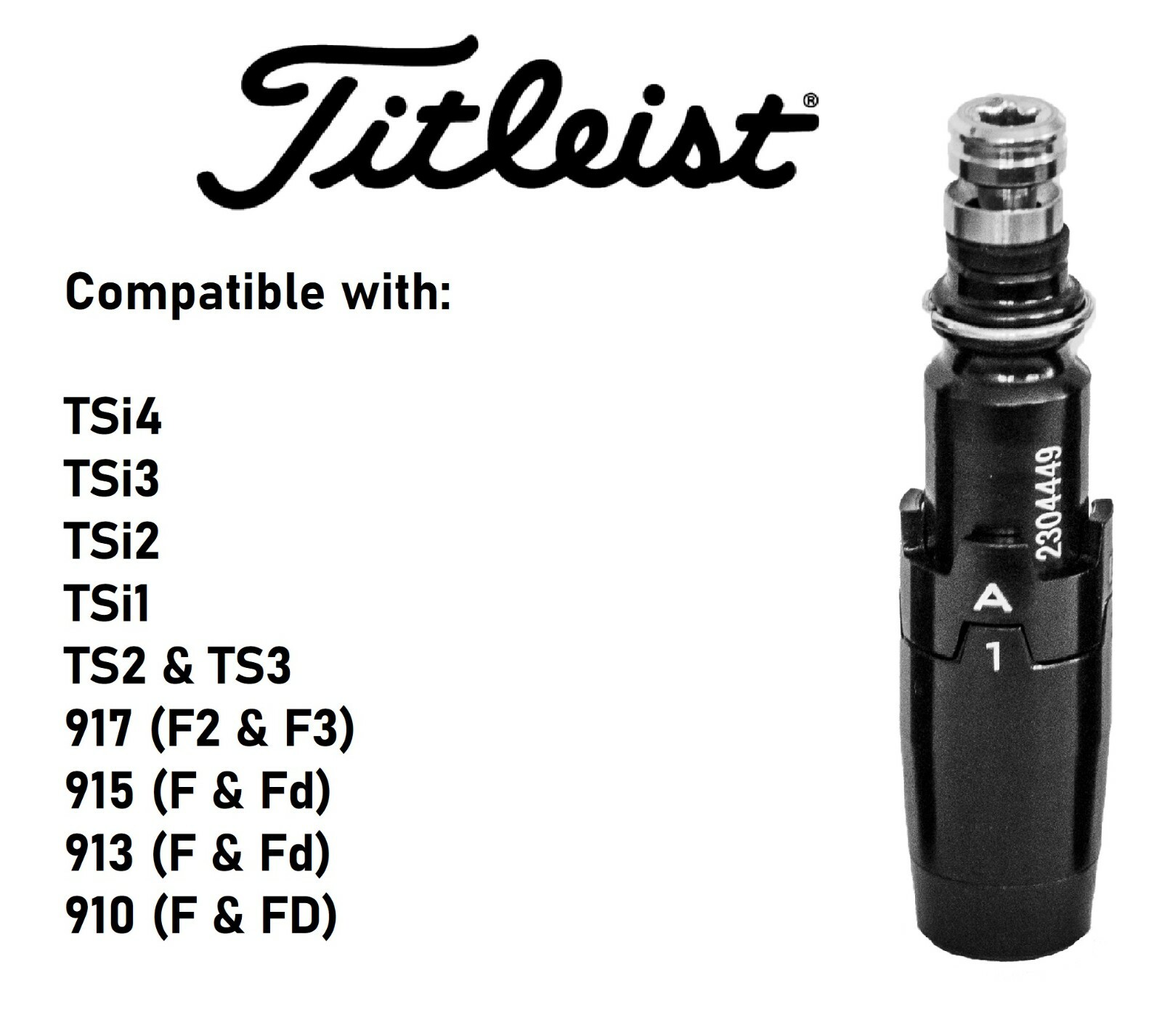 Titleist .335 Fairway Wood shaft adaptor, tip. For TSR TSR2 TS2 TS3 917 ...
