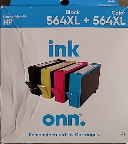 ONN 564XL Black-564 Color Ink Cartridges works w/ HP Printer ...