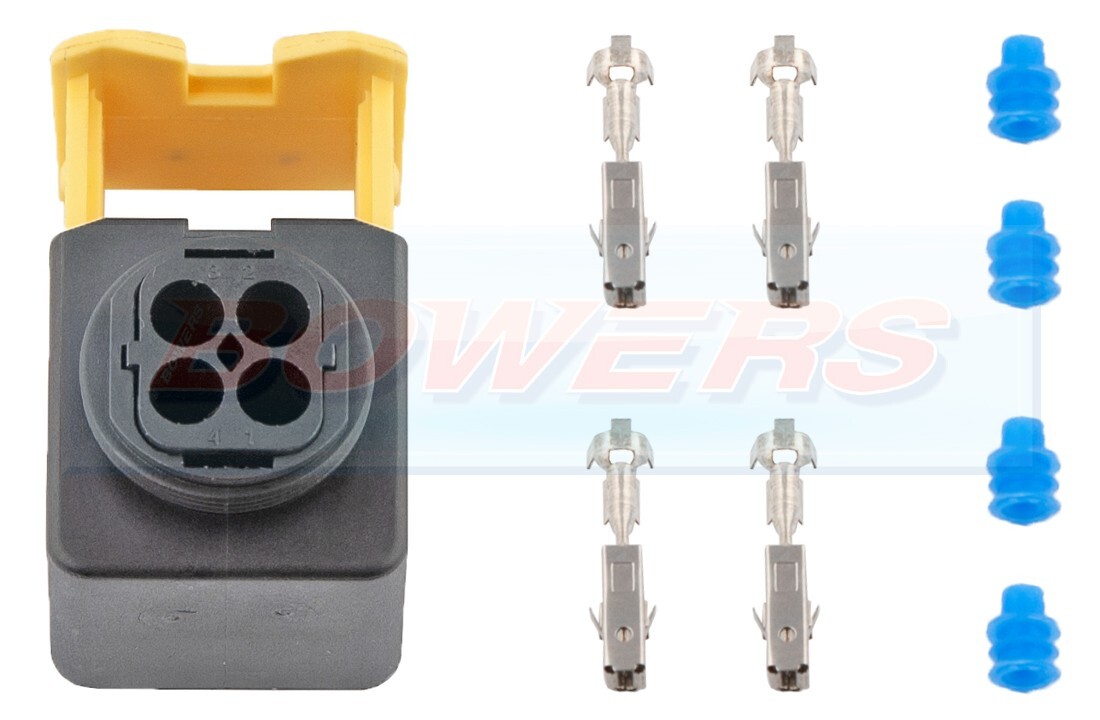 4 Pin 4 Way Female HDSCS Connector Plug Kit Mercedes Benz As 1-1418390 ...