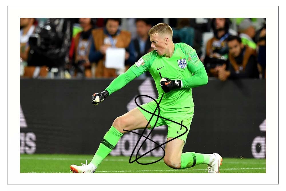 JORDAN PICKFORD Signed Autograph PHOTO Gift Signature Print ENGLAND ...