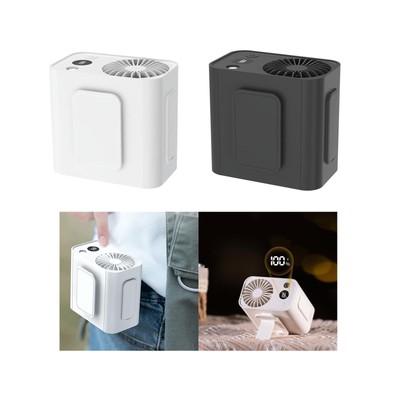 Portable Fan Waist Fan Cooling Body Fan with Flashlight Personal Fan ...